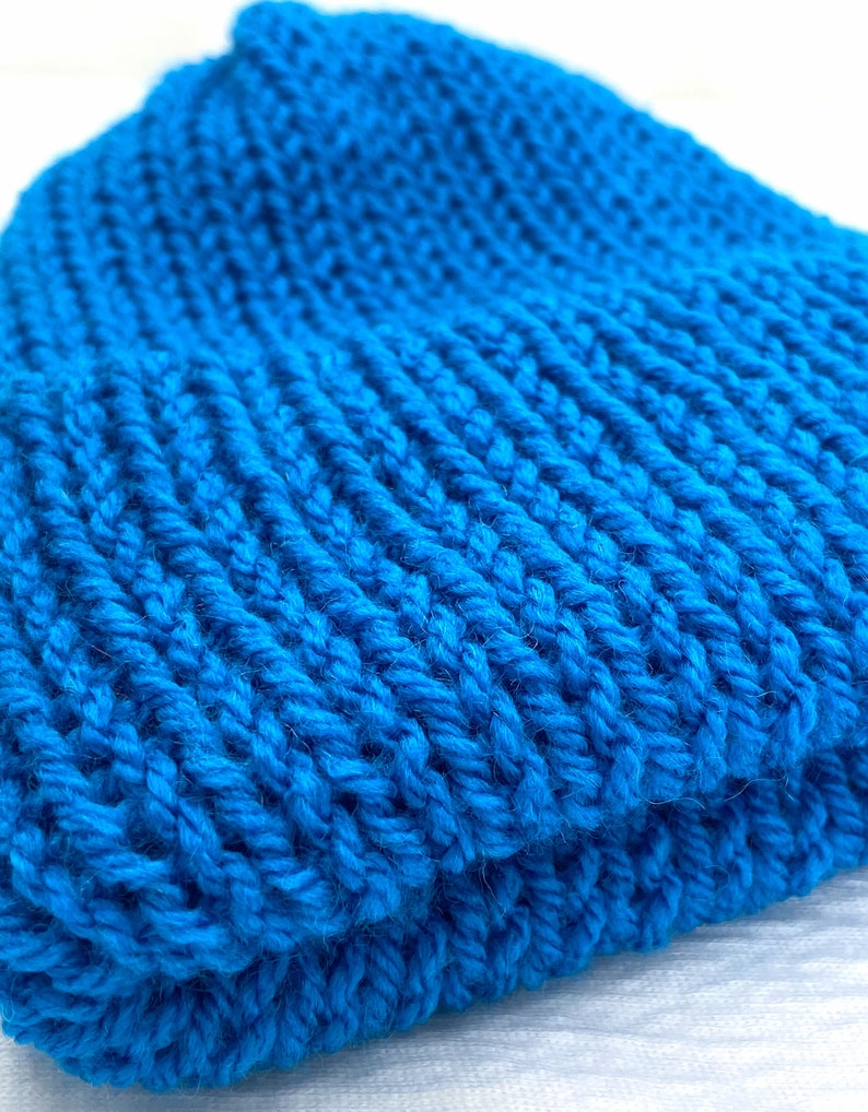 Luca Style Giulia Hat Bright Aqua Blue Knit Beanie - Etsy