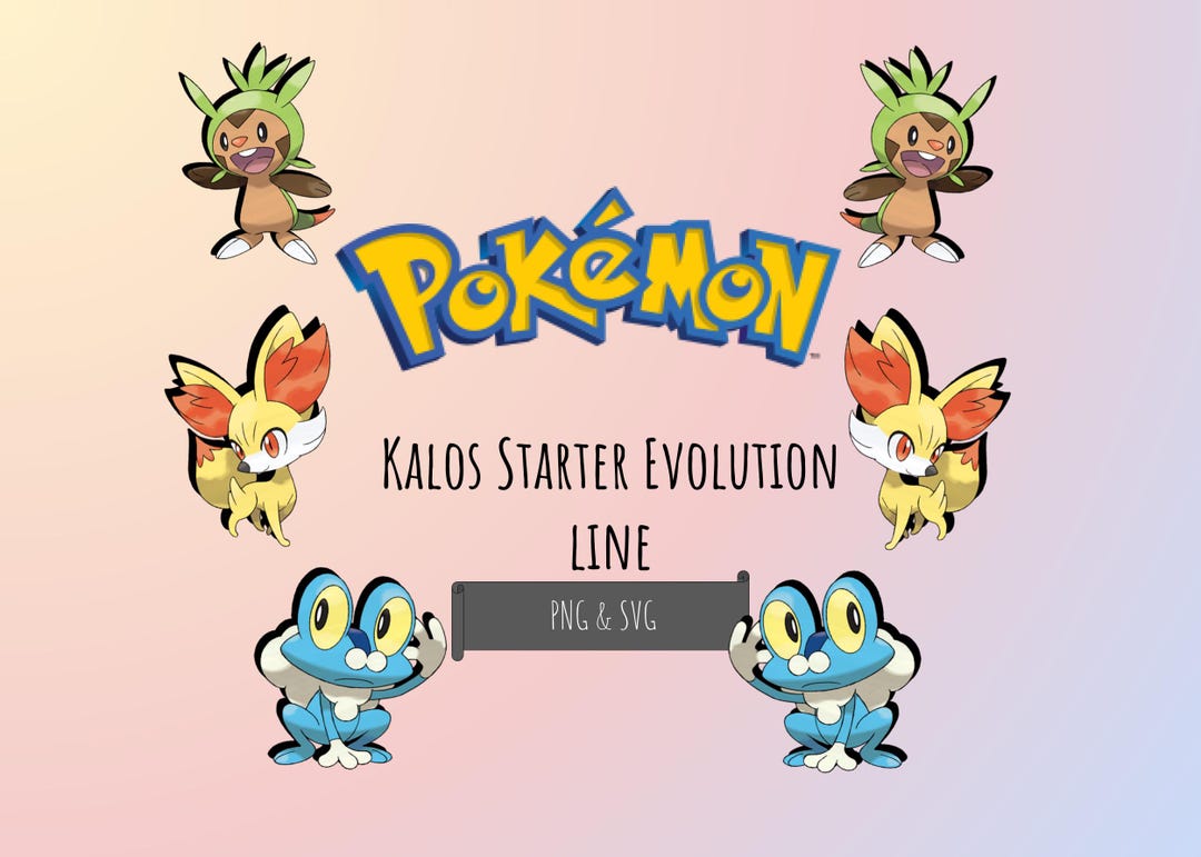 Kalos Starter Evolution Line, Pokemon Starter Pictures and Silhouettes ...