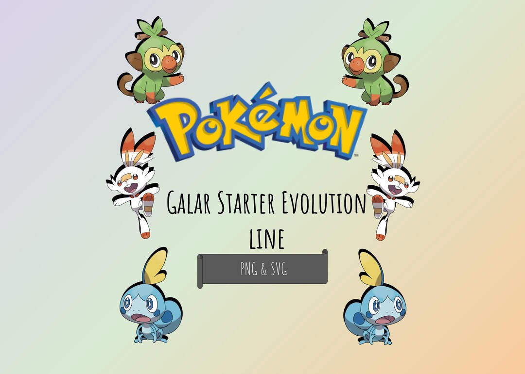 Galar Starter Evolution Line, Pokemon Starter Pictures and Silhouettes ...