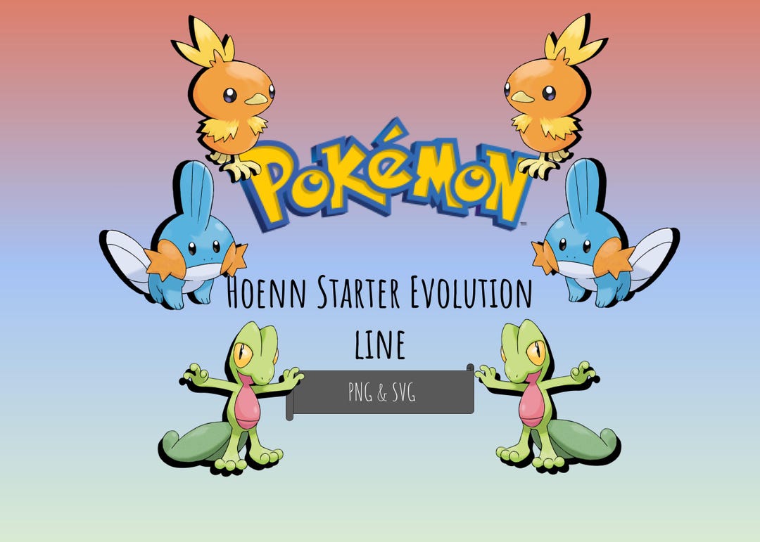 Hoenn Starter Evolution Line, Pokemon Starter Pictures and Silhouettes ...