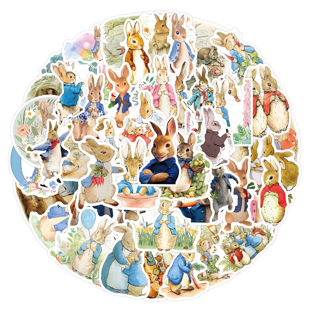 50 Peter Rabbit Sticker Pack - Etsy