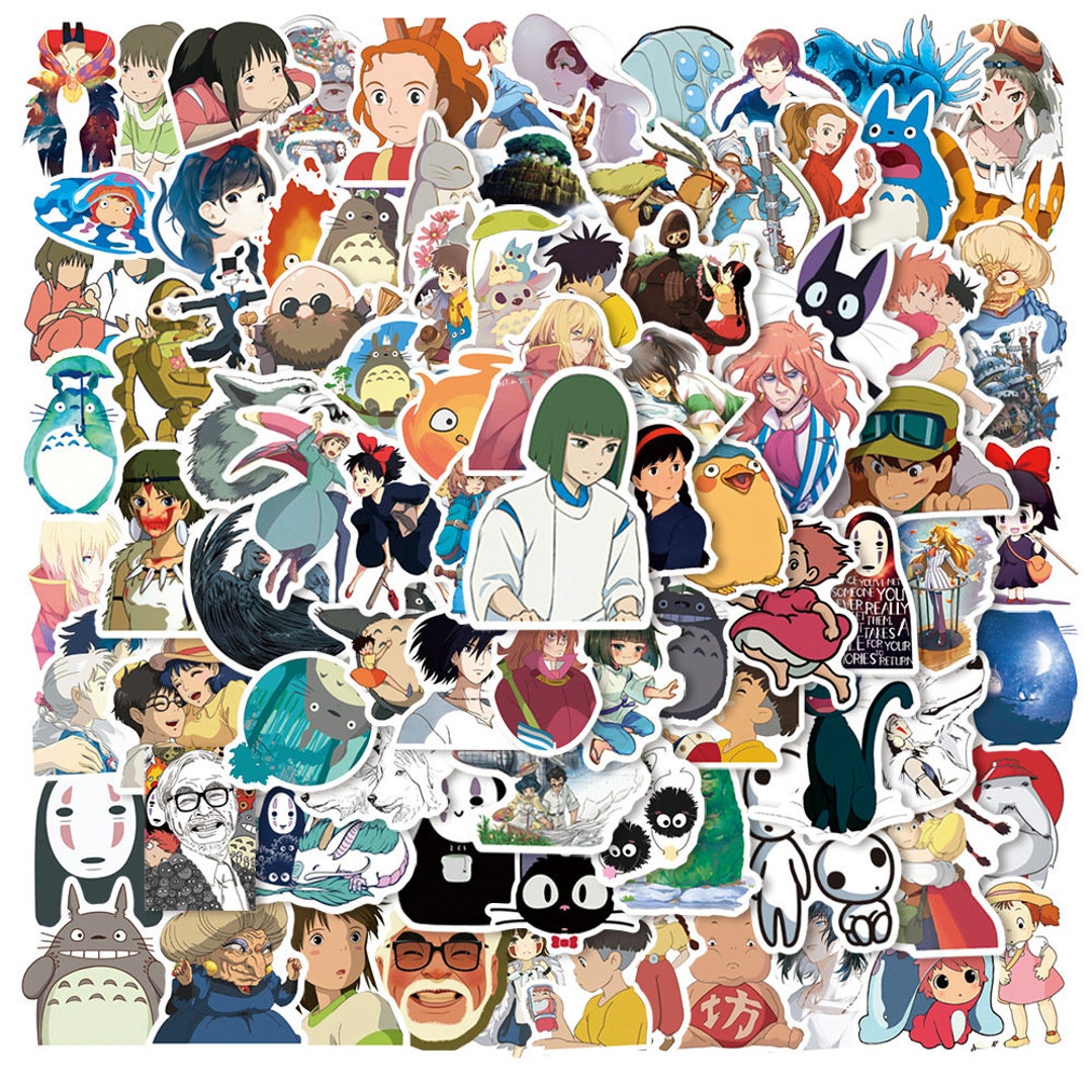 100 Studio Ghibli Sticker Pack - Etsy