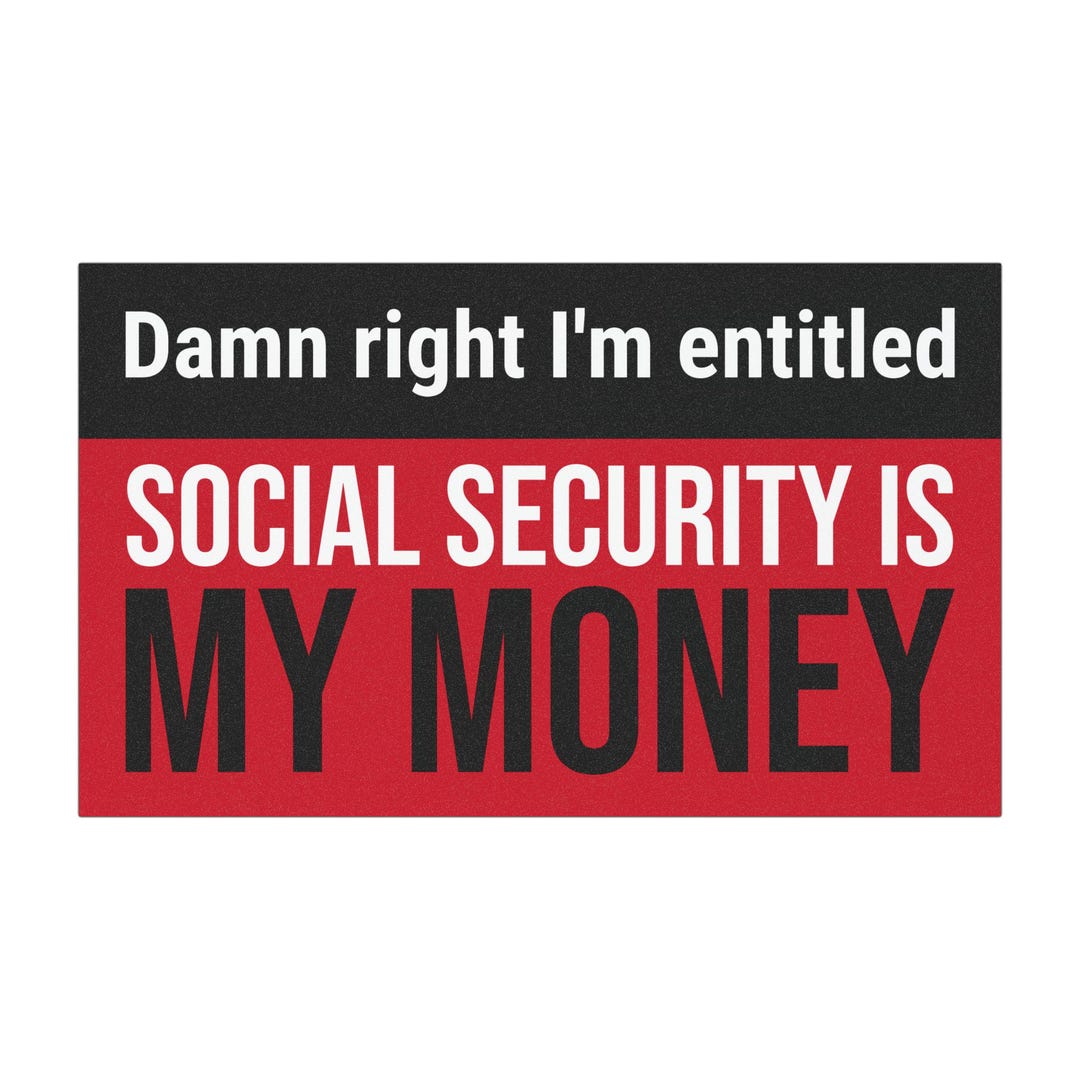 Social Security Car Magnet - Anti Musk, Anti-doge, Anti Trump ...