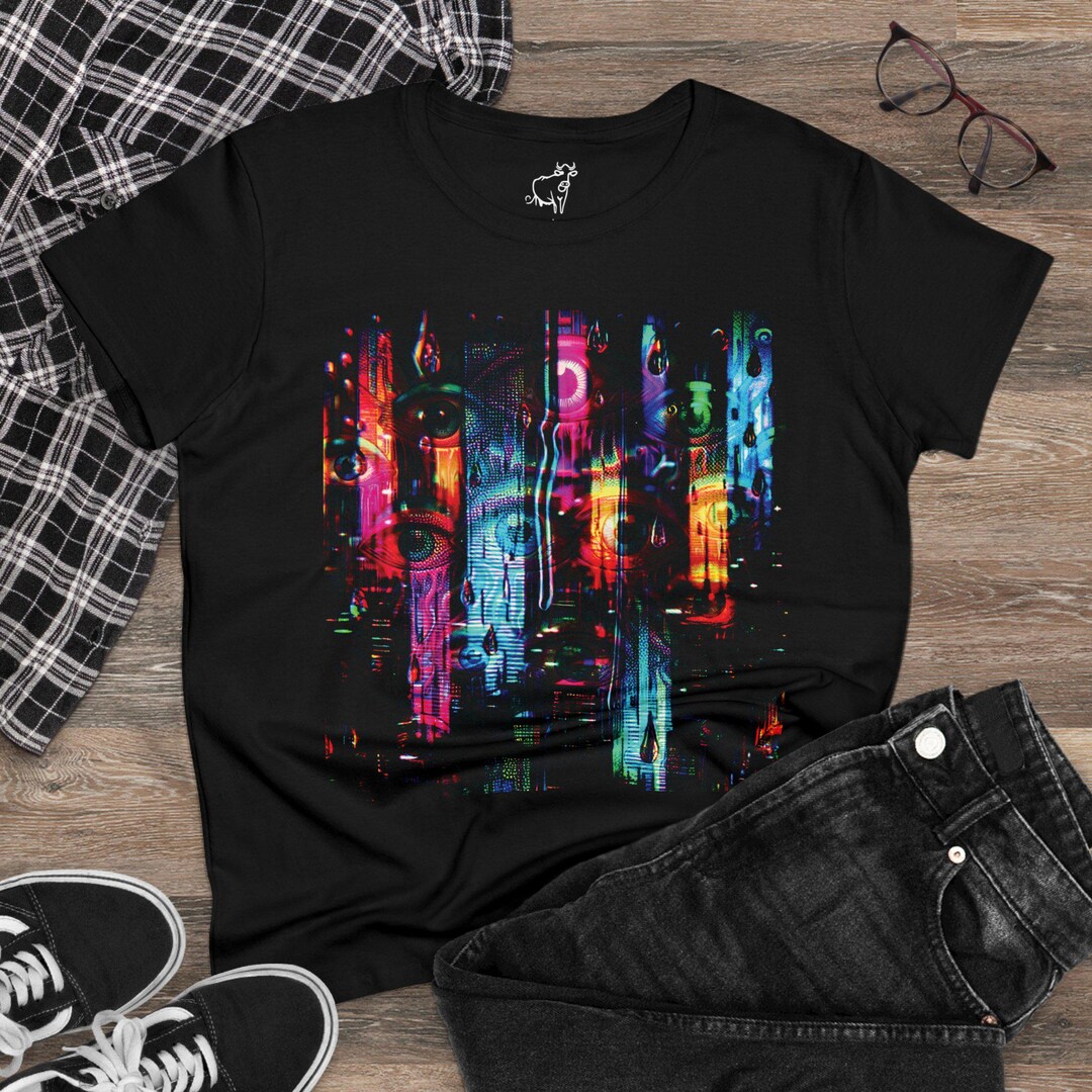 Weirdcore Slim Black Tshirt, Gift for Niece, Unique Graphic Gen Z Shirt ...