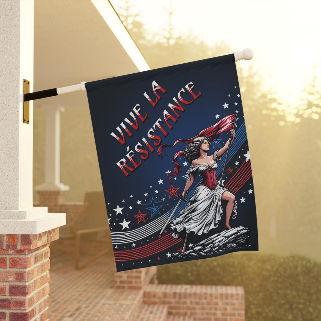 Resistance Flag, Patriotic Garden Banner, Democrat Protest, Political ...