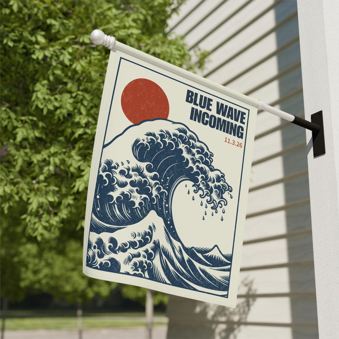 Blue Wave Garden Flag 2026, Election Yard & House Political Banner ...
