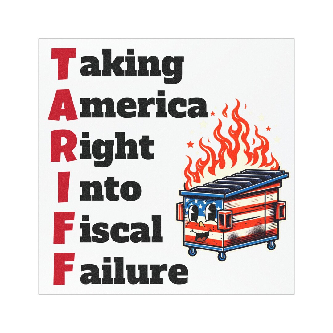 Anti Tariff Car Magnet - Anti-trump, Political Protest, Remove Tariffs ...
