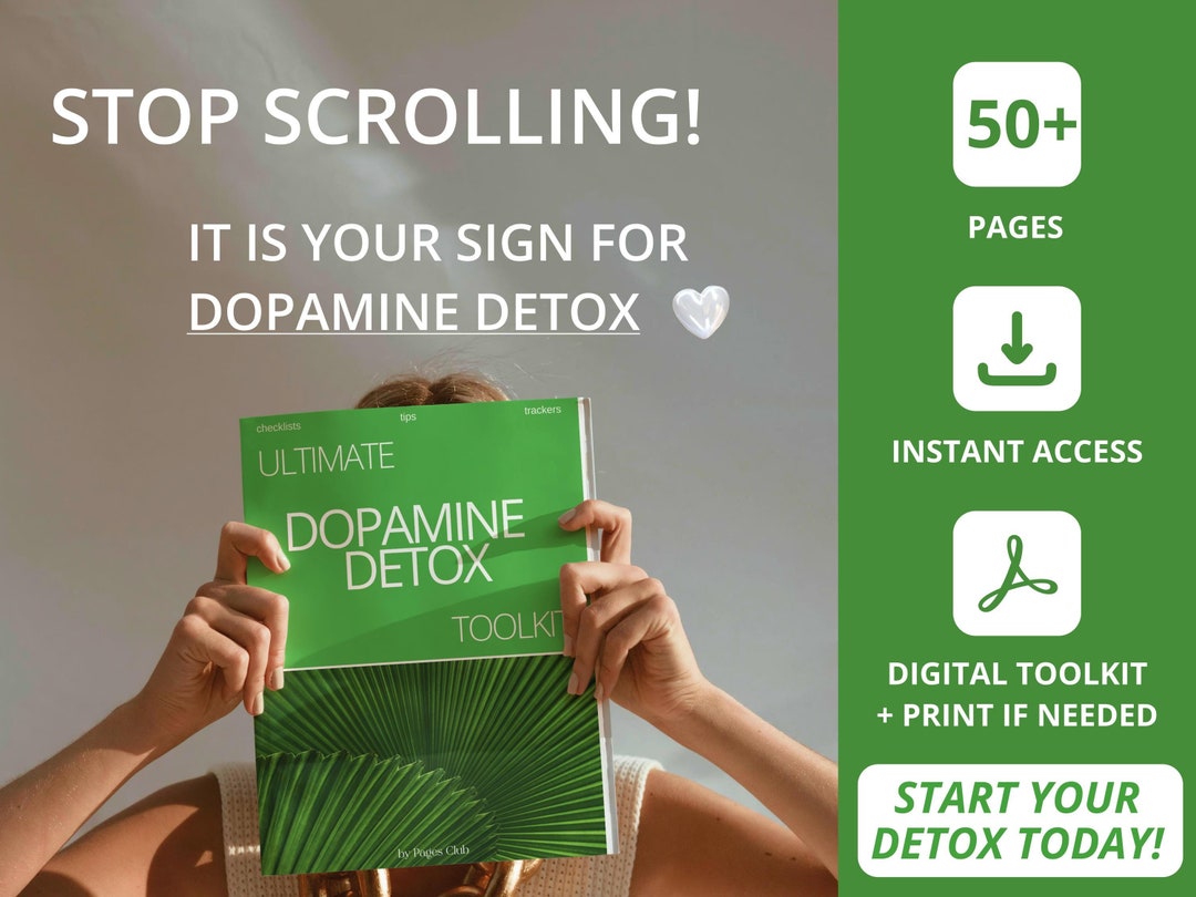 Dopamine Detox Toolkit: 7-day Digital Detox Planner for Focus & Reduced ...
