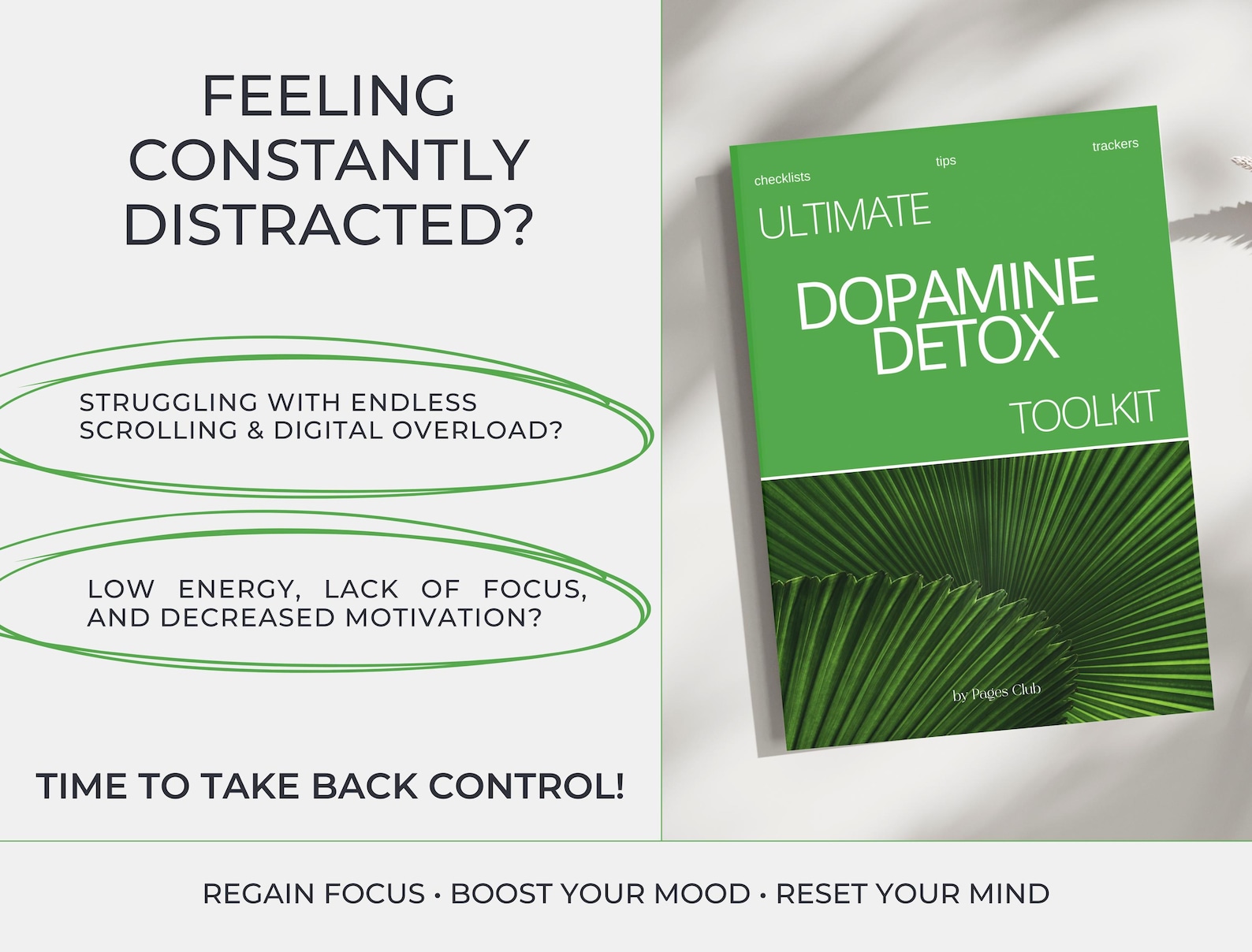 Dopamine Detox Toolkit: 7-day Digital Detox Planner for Focus & Reduced ...