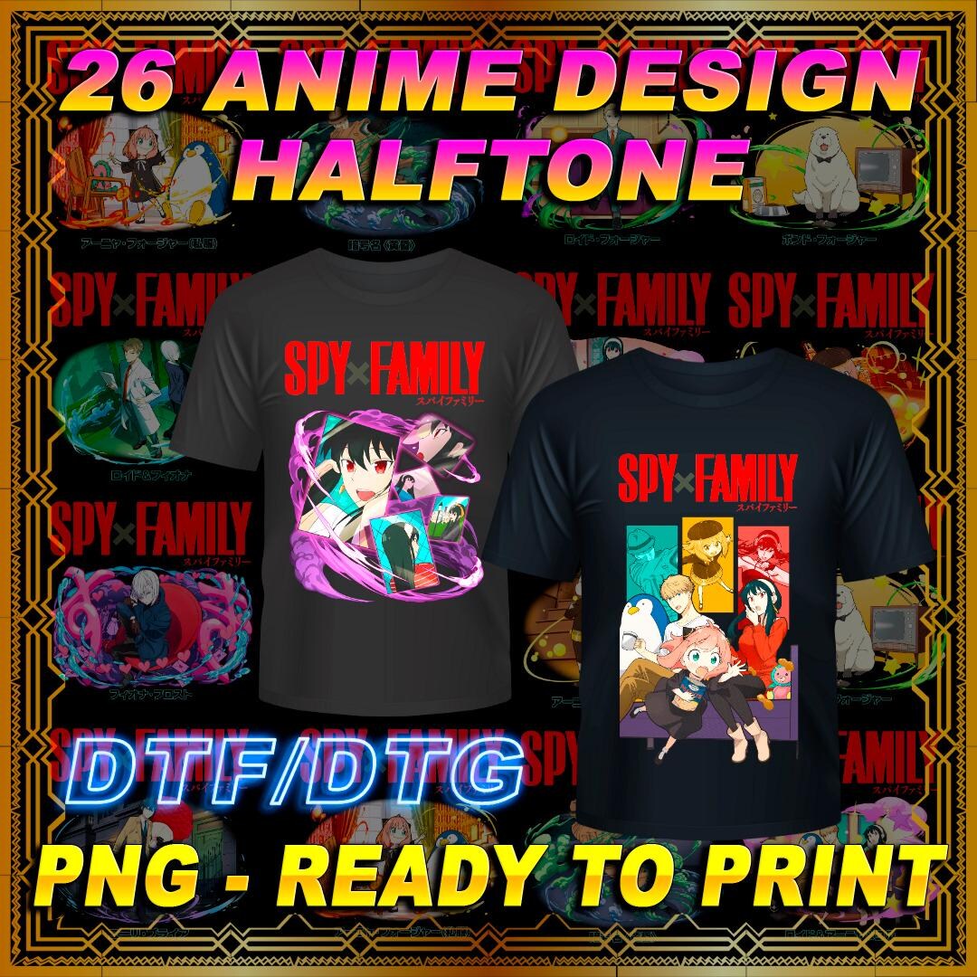 26 Anime Halftone Designs in PNG - Etsy