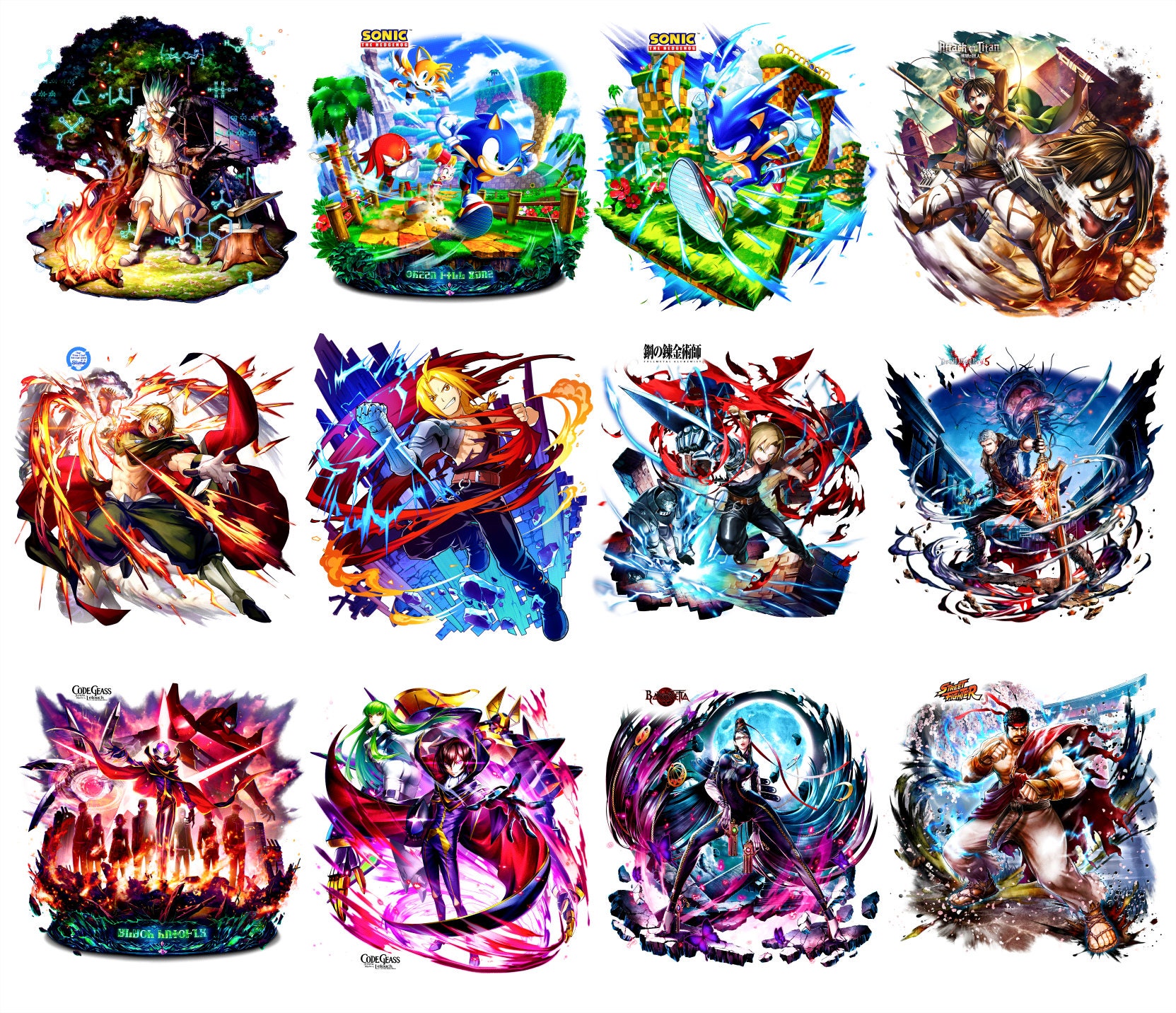 Pack of 110 Halftone Designs for DTF in PNG - Etsy