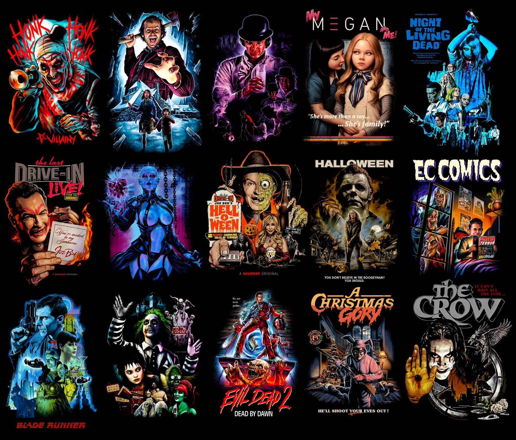 152 Halftone DTF Designs Pack Movies and Tv Shows PNG - Etsy