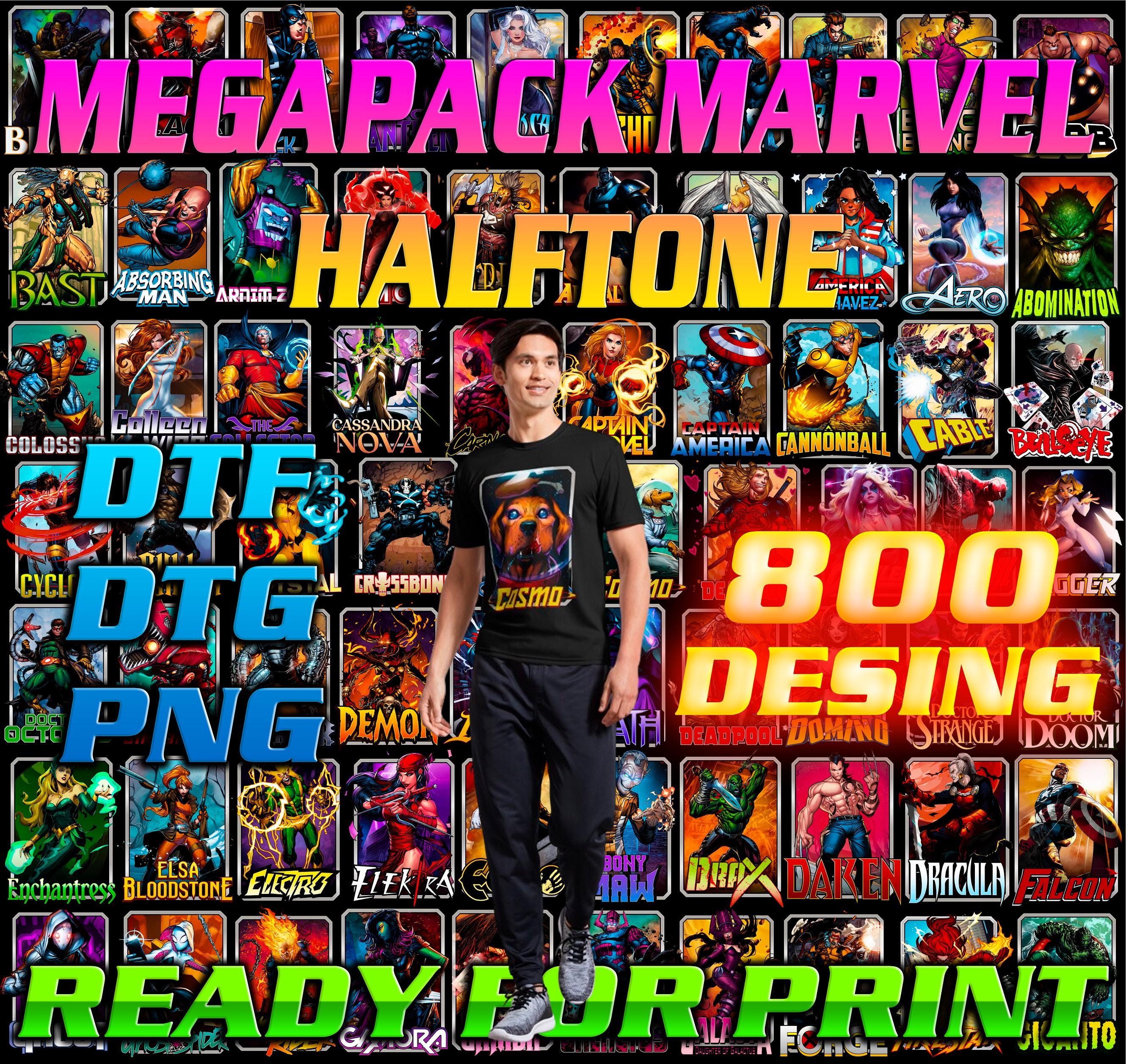 Mega Pack Marvel 800 Design DTF - Etsy