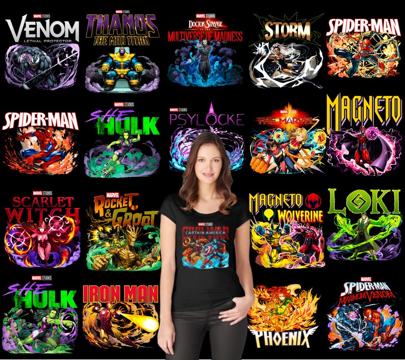 MARVEL ANIME HALFTONE - Etsy