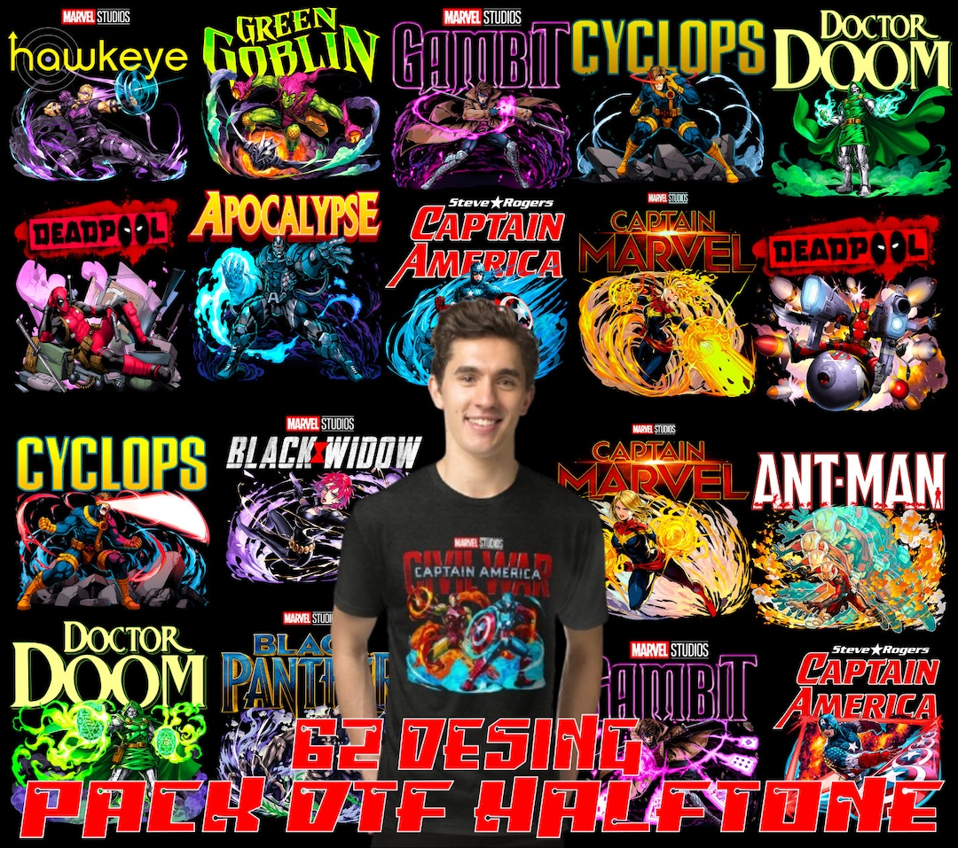 MARVEL ANIME HALFTONE - Etsy