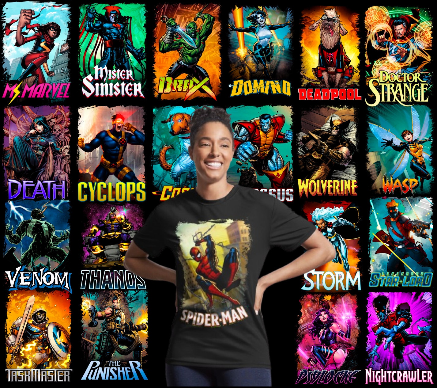 Marvel Design Halftone - Etsy