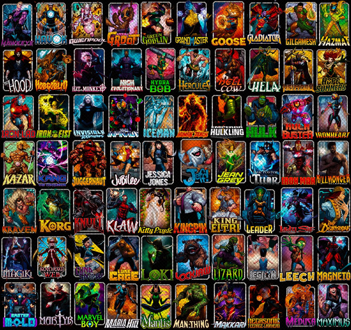 Mega Pack Marvel 800 Design DTF - Etsy