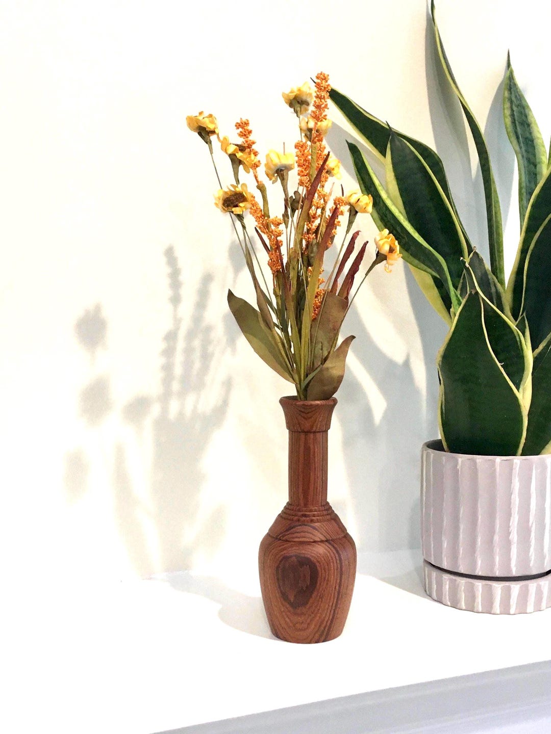 Small Teak Wood Vase, One-of-a-kind, FREE SHIPPING - Etsy