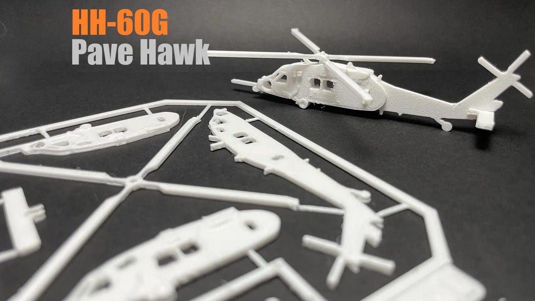 HH-60G Pave Hawk Aircraft Model Kit Card - Etsy