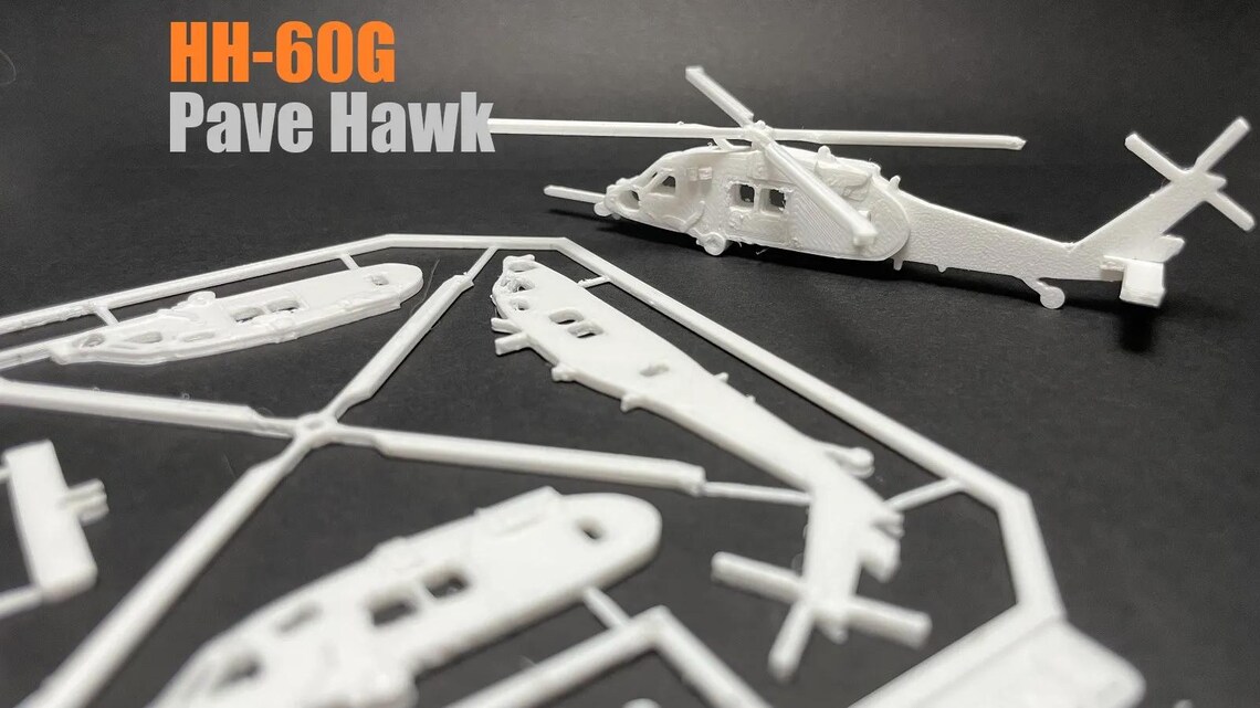 HH-60G Pave Hawk Aircraft Model Kit Card - Etsy