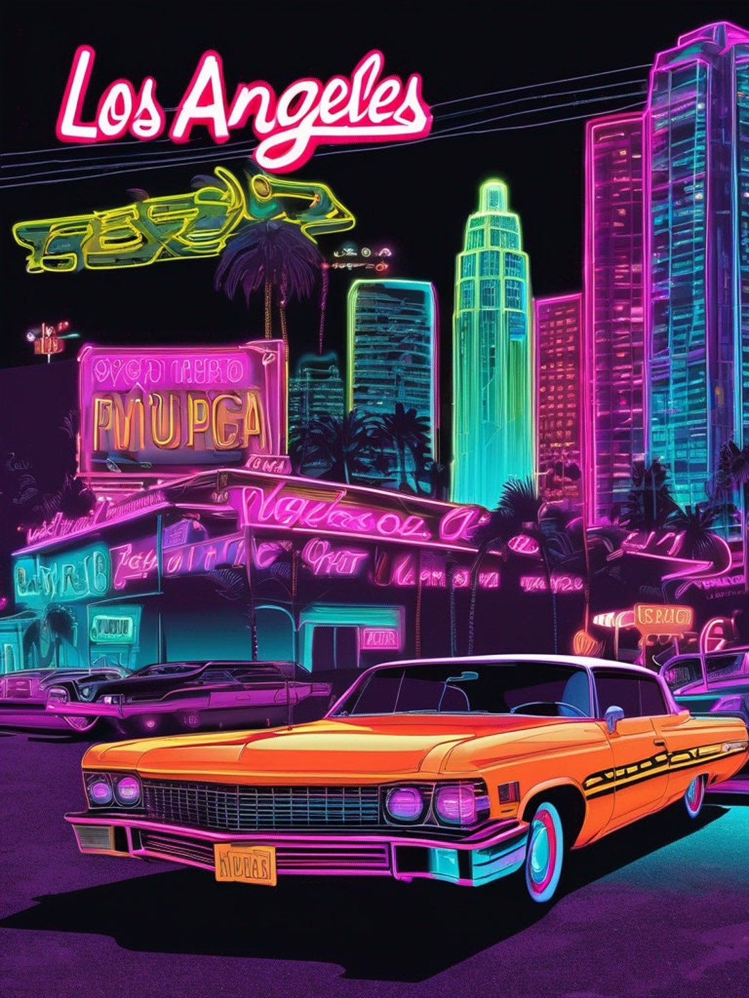 Los Angeles Sticker - Etsy