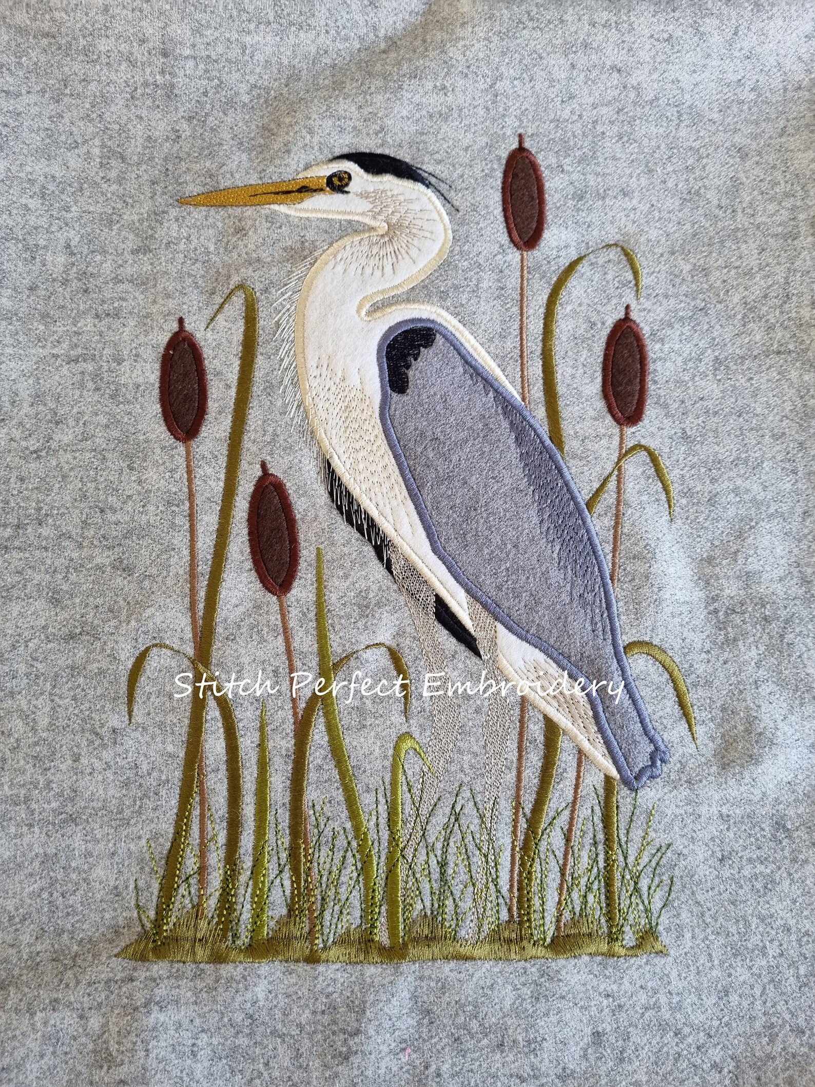 Heron Applique Machine Embroidery Design - Etsy