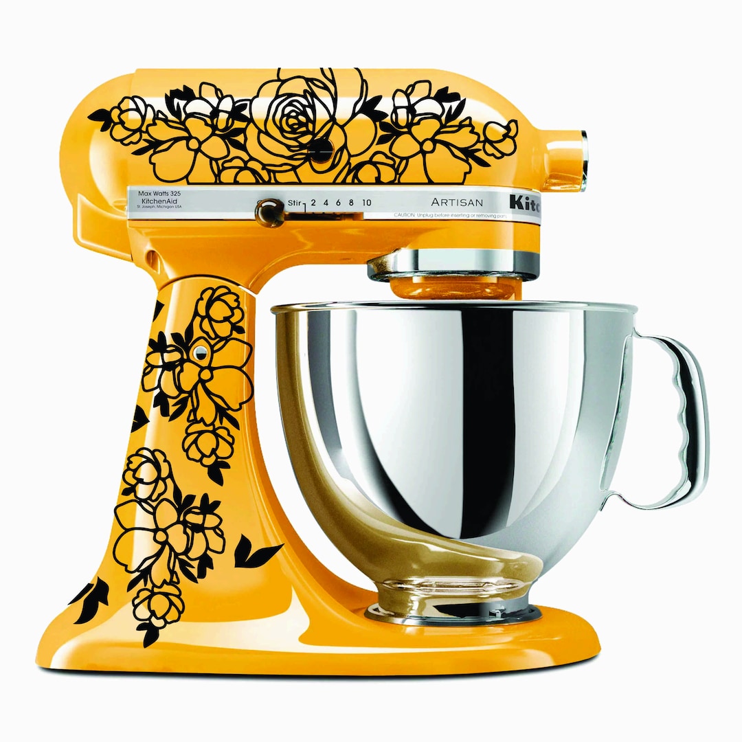 MIXER DECALS for Kitchen Aid Mixer | Removable Vinyl Sticker | Mixer ...