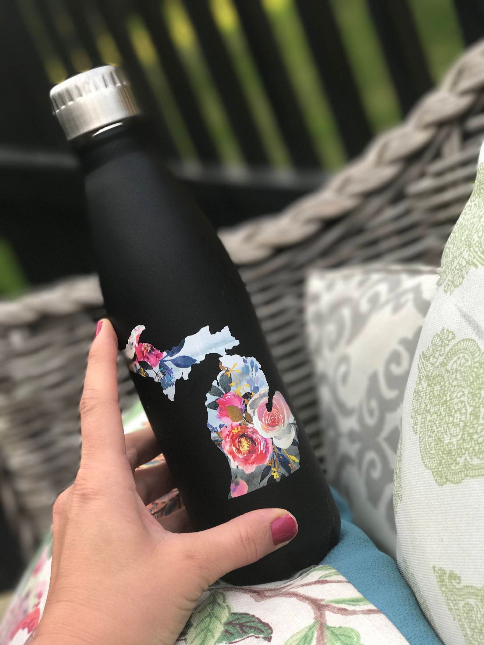 Watercolor Floral Michigan DECAL 4 Inch Decal for Car or - Etsy