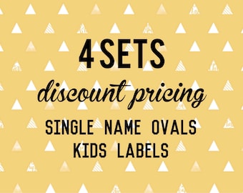 Waterproof Stickers Single Name DAYCARE Set Vinyl Labels for | Etsy