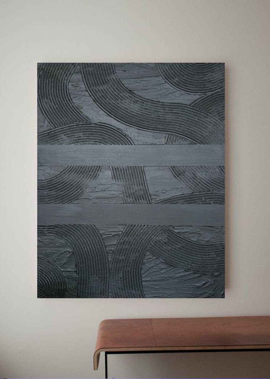 Textured Painting, on Canvas and Framed, Ideal for Modern Interiors - Etsy