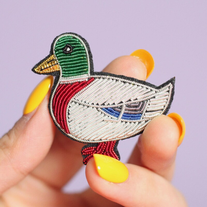 Duck Brooch - Etsy