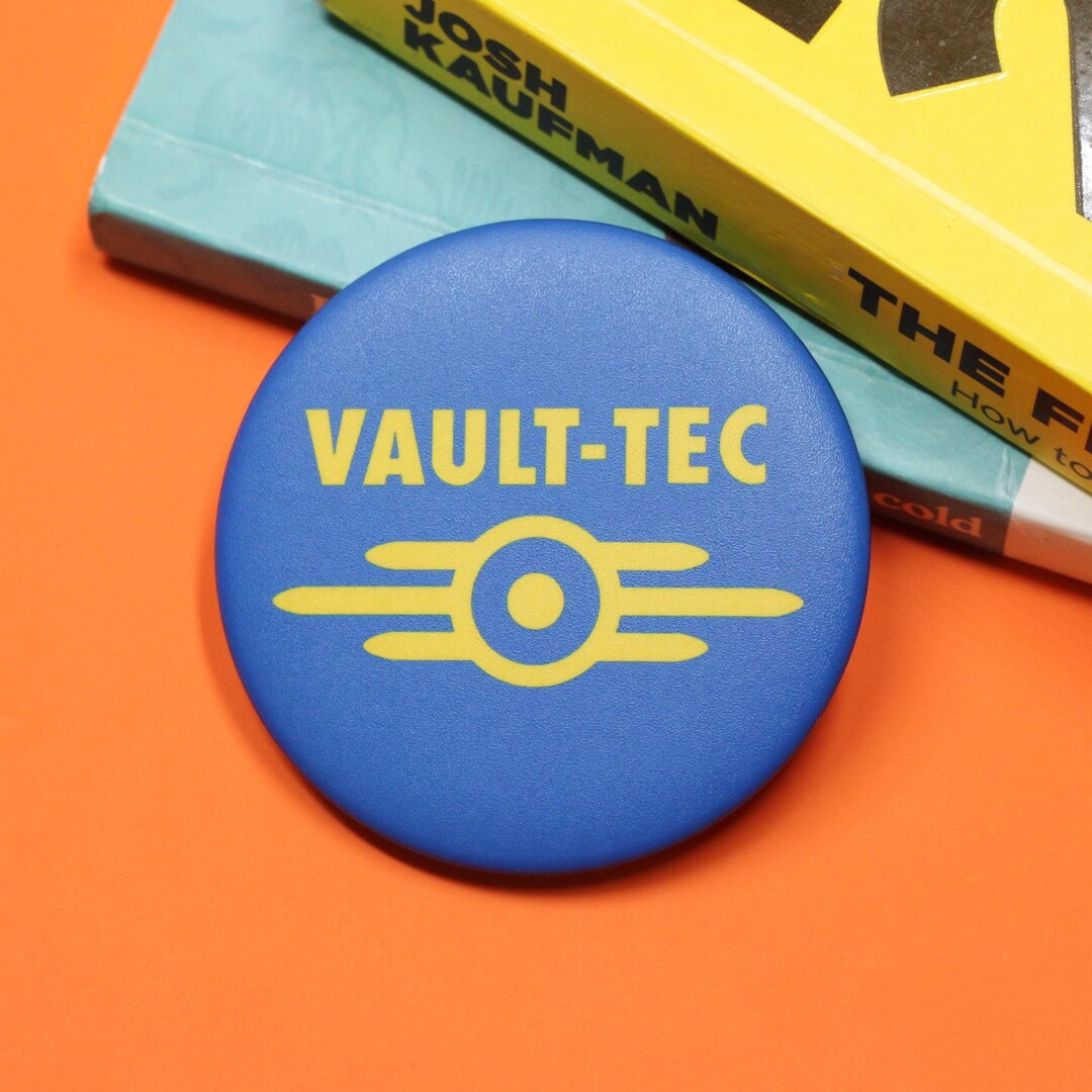 Fallout Vault-tec Brooch Retro Gamer Accessory Vault-tec Logo Pin ...