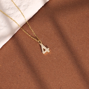 Diamond Baseball Player Number Necklace, Luck Number Necklace, Gold ...