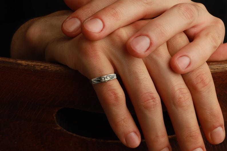 The Mandalorian Ring, Star Wars Ring, Baby Yoda Ring, Handmade ...