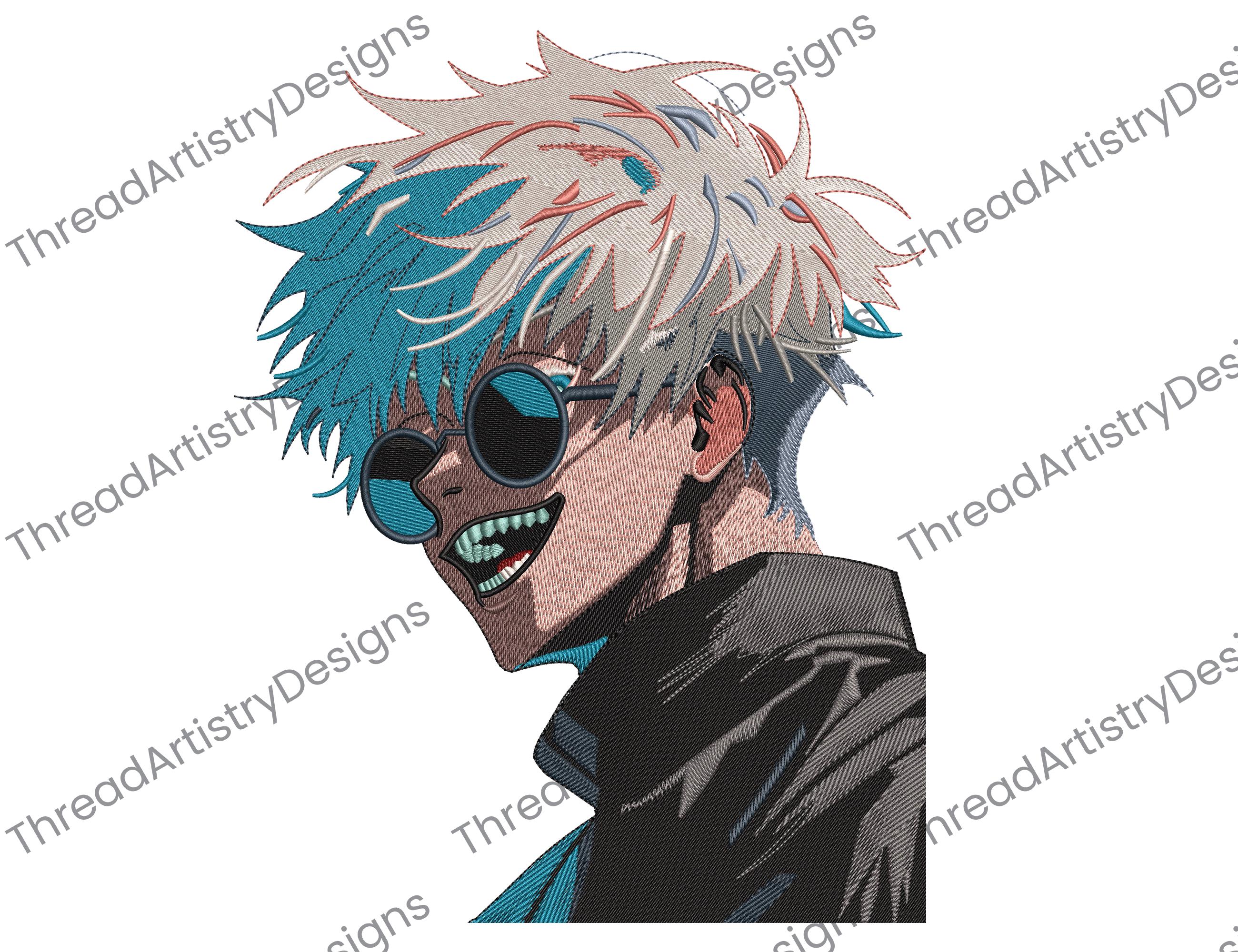 Gojo Anime Embroidery Design, Gojo, Satoru Gojo, Gojo Sensei, Jujutsu ...