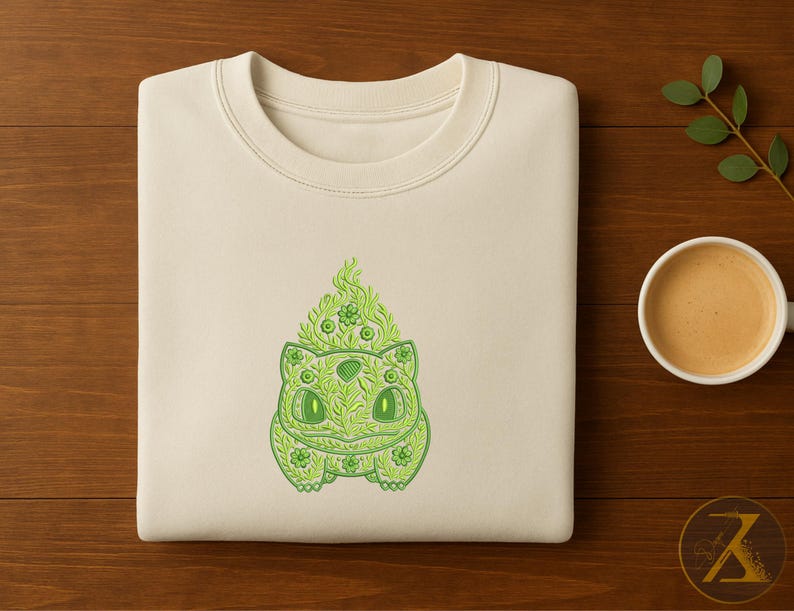 Bulbasaur Embroidery File Sunflower Daffodil Lily Tulip Corner ...