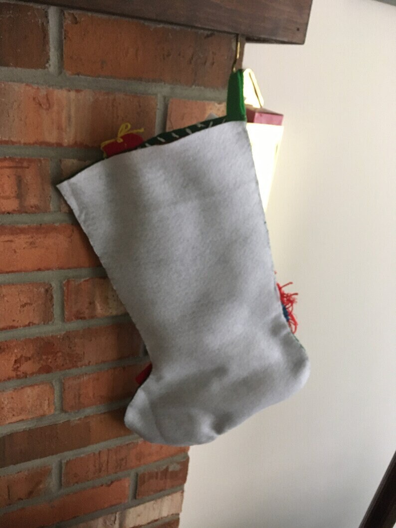 Completed Bucilla Stocking “snowman With Presents” - Etsy