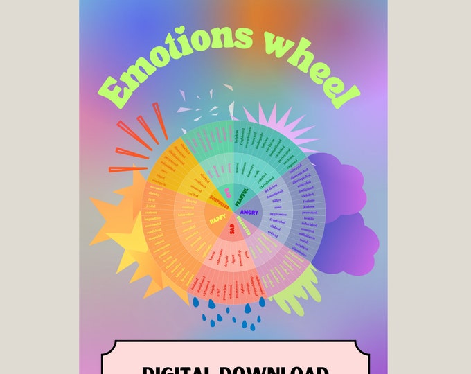 Feelings Wheel Inspired by Atlas of the Heart - Etsy Canada