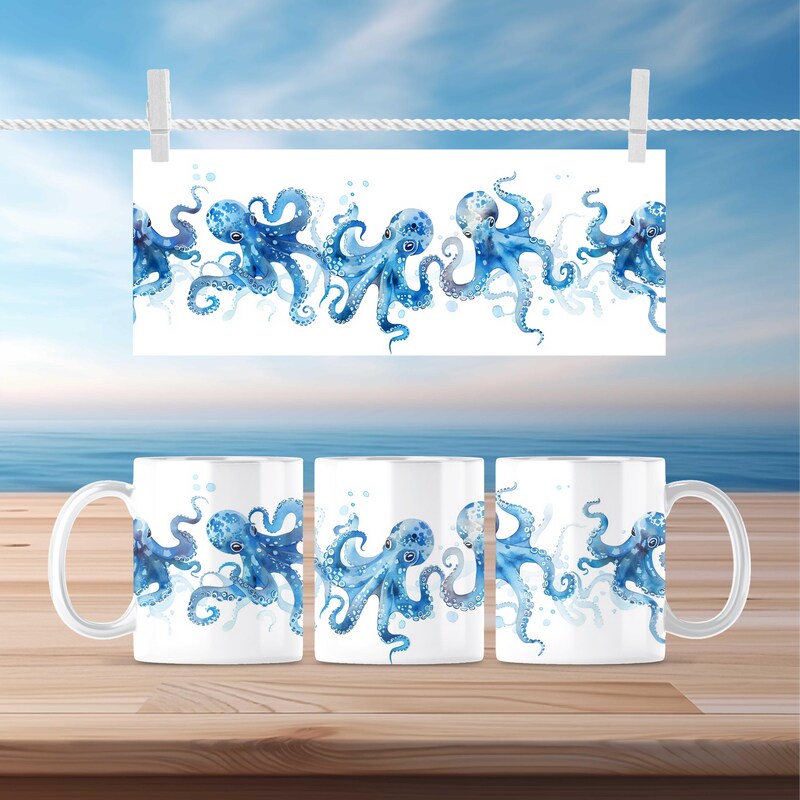 Octopus Mugs - Etsy