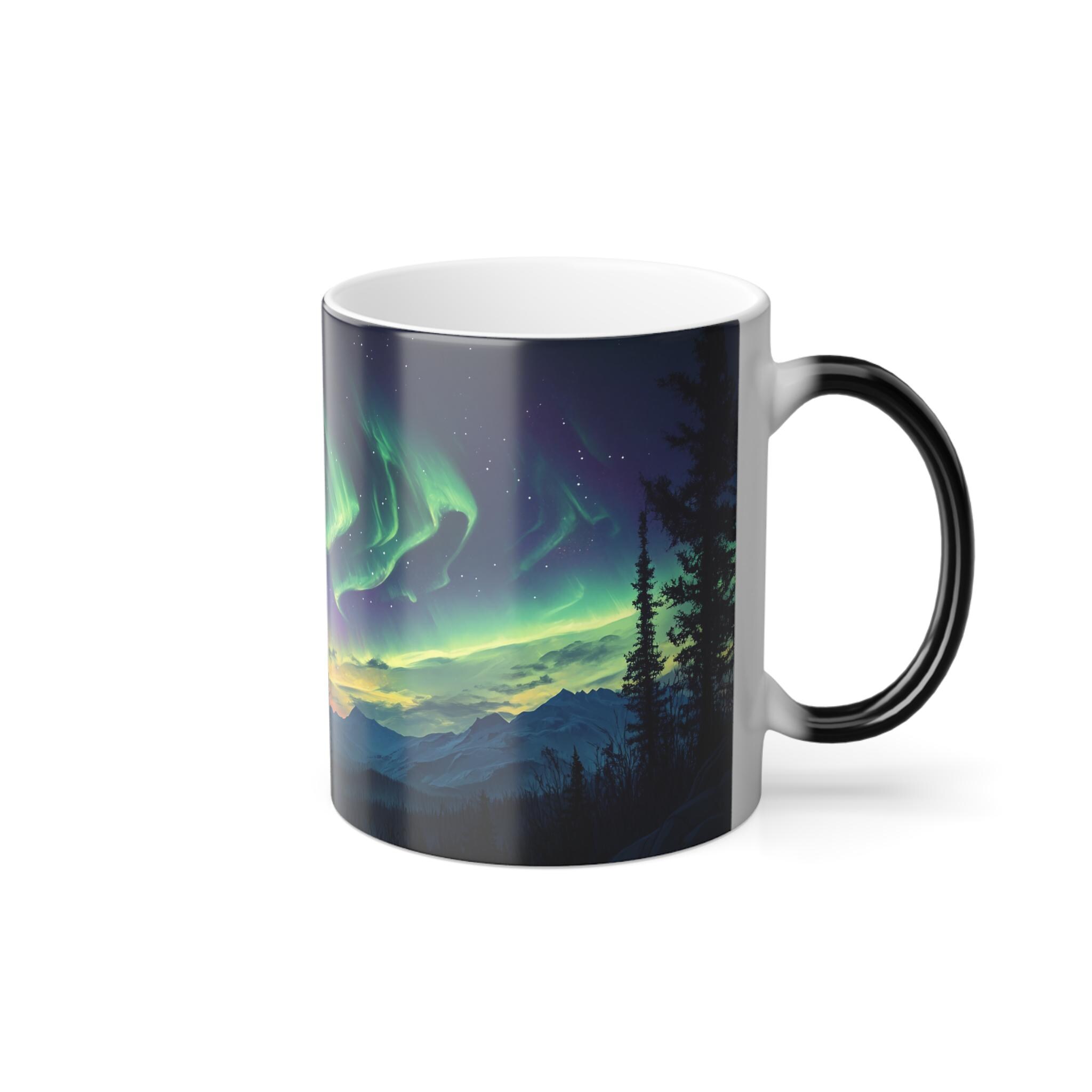 Northern Lights Starry Night Sky Aurora Gift Color Changing Coffee Mug ...
