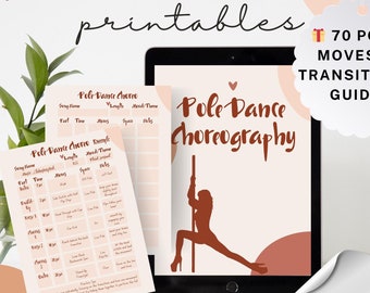 Pole Dance Choreography Planner for Artistic Pole Dancers Digital ...