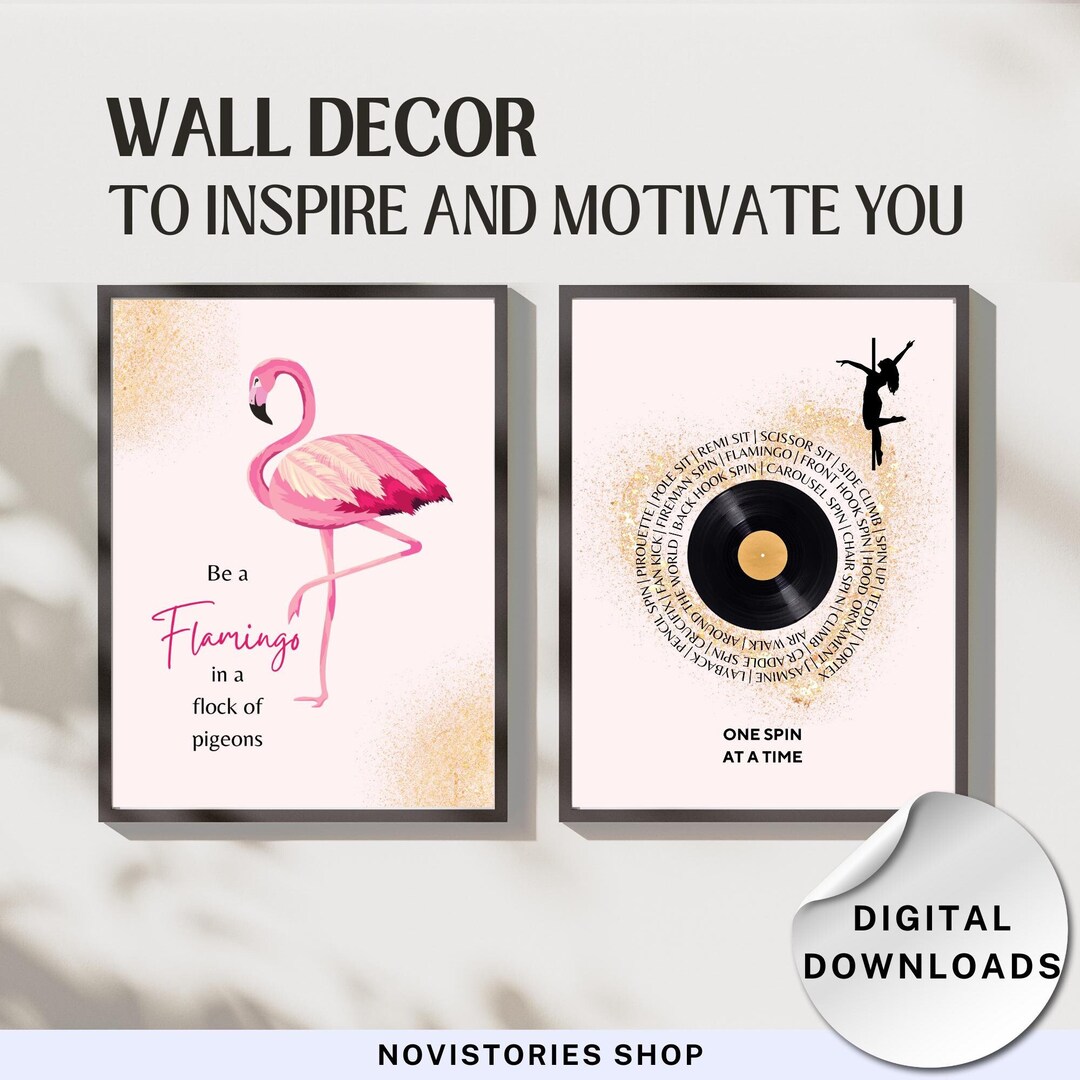 Elegant Pole Dance Studio Wall Decor Set 2 Inspiring Dance Studio Wall ...