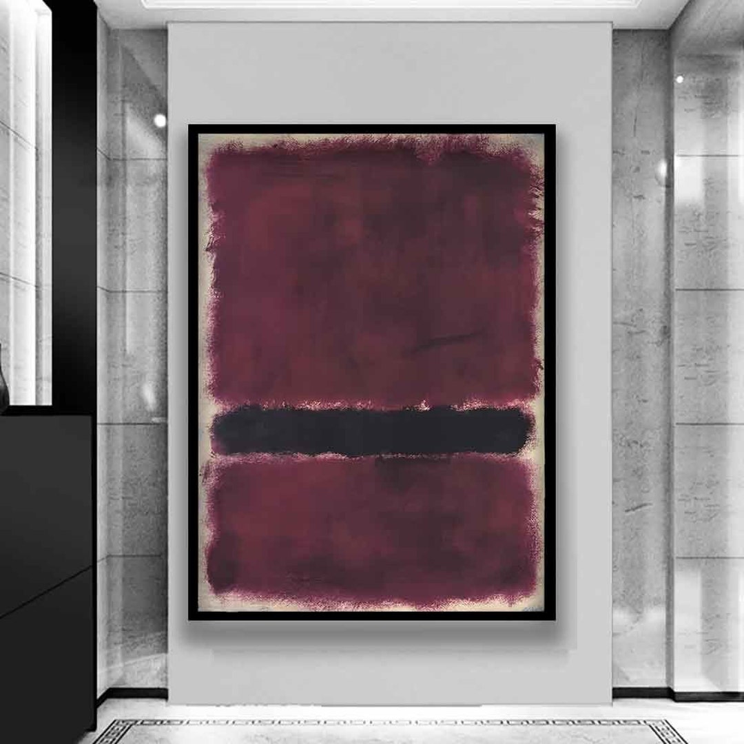 Mark Rothko Wave Purble Canvas Painting,poster Art Reproduction, Rothko ...
