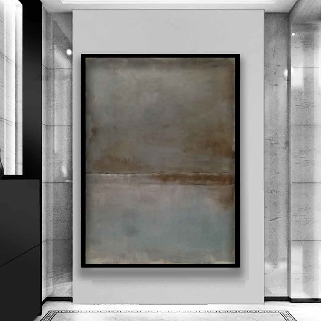 Mark Rothko Printing, Mark Rothko Grey Black Canvas Painting, Poster ...