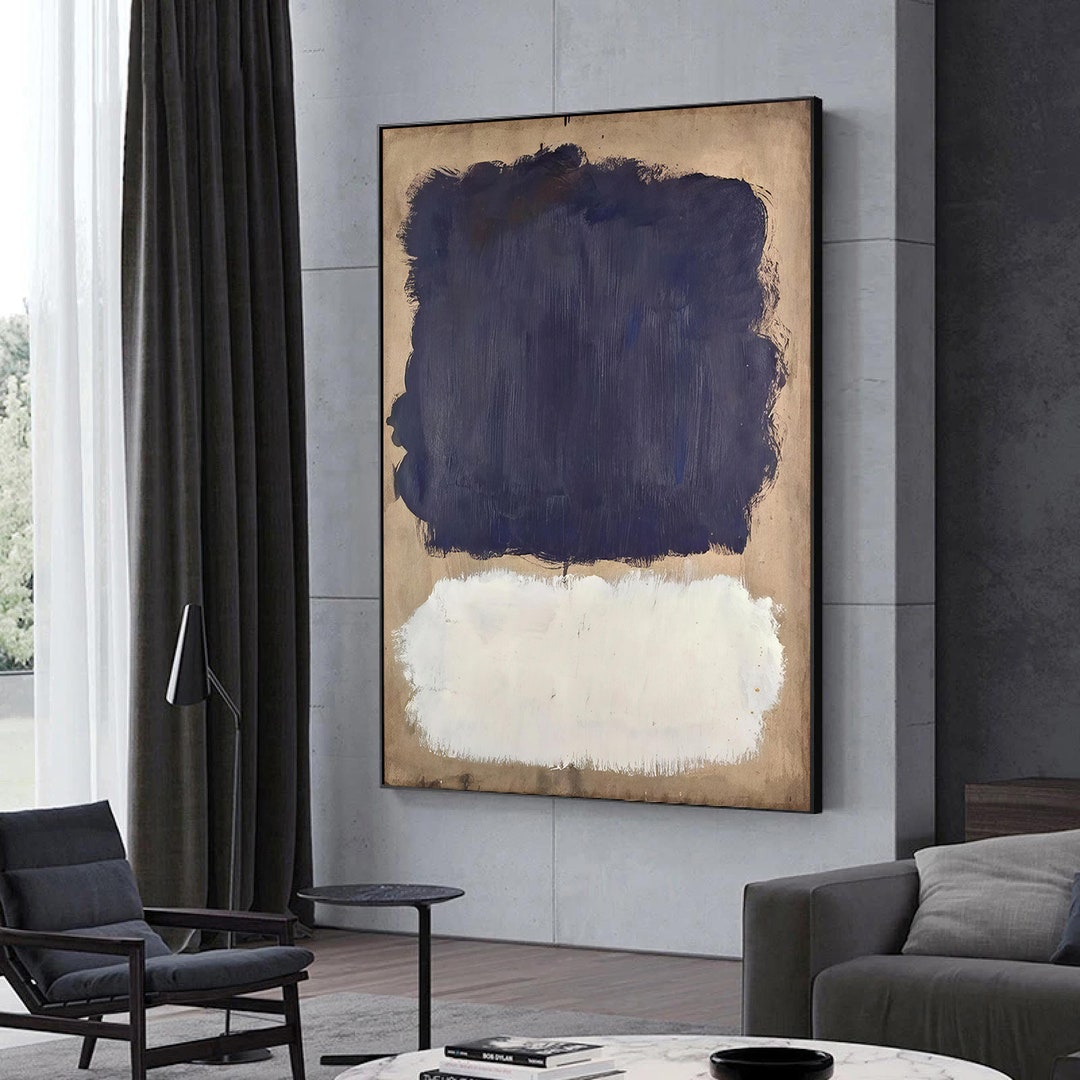 Mark Rothko Canvas ,poster Art Reproduction, Rothko Blue Paint ...
