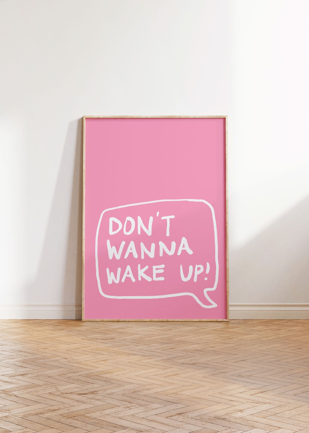 Don't Wake Me up Quote Art Print,preppy Wall Art Dorm Decor, Trendy ...