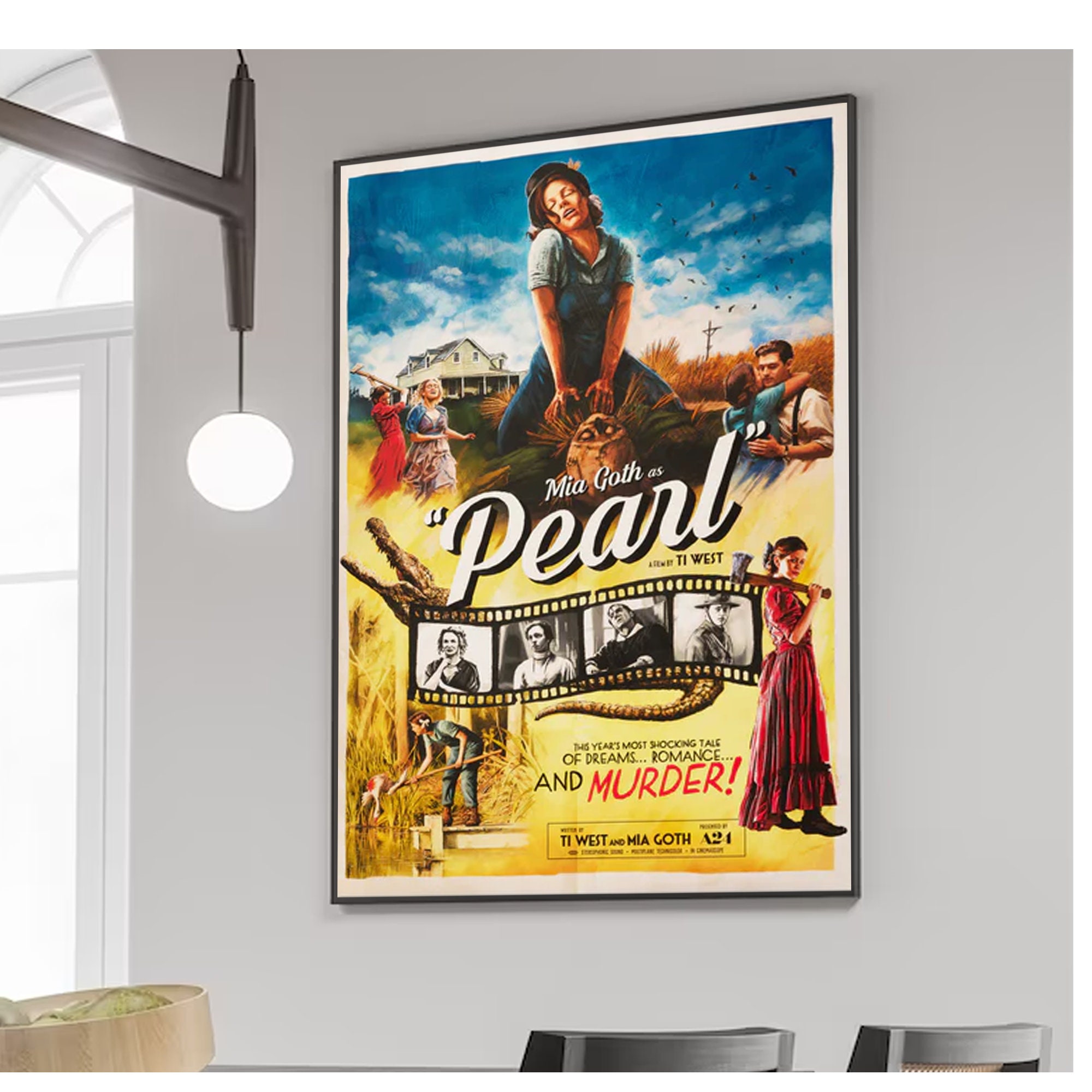 Vintage Design Pearl Horror Movie Poster, Pearl Poster sold by ...