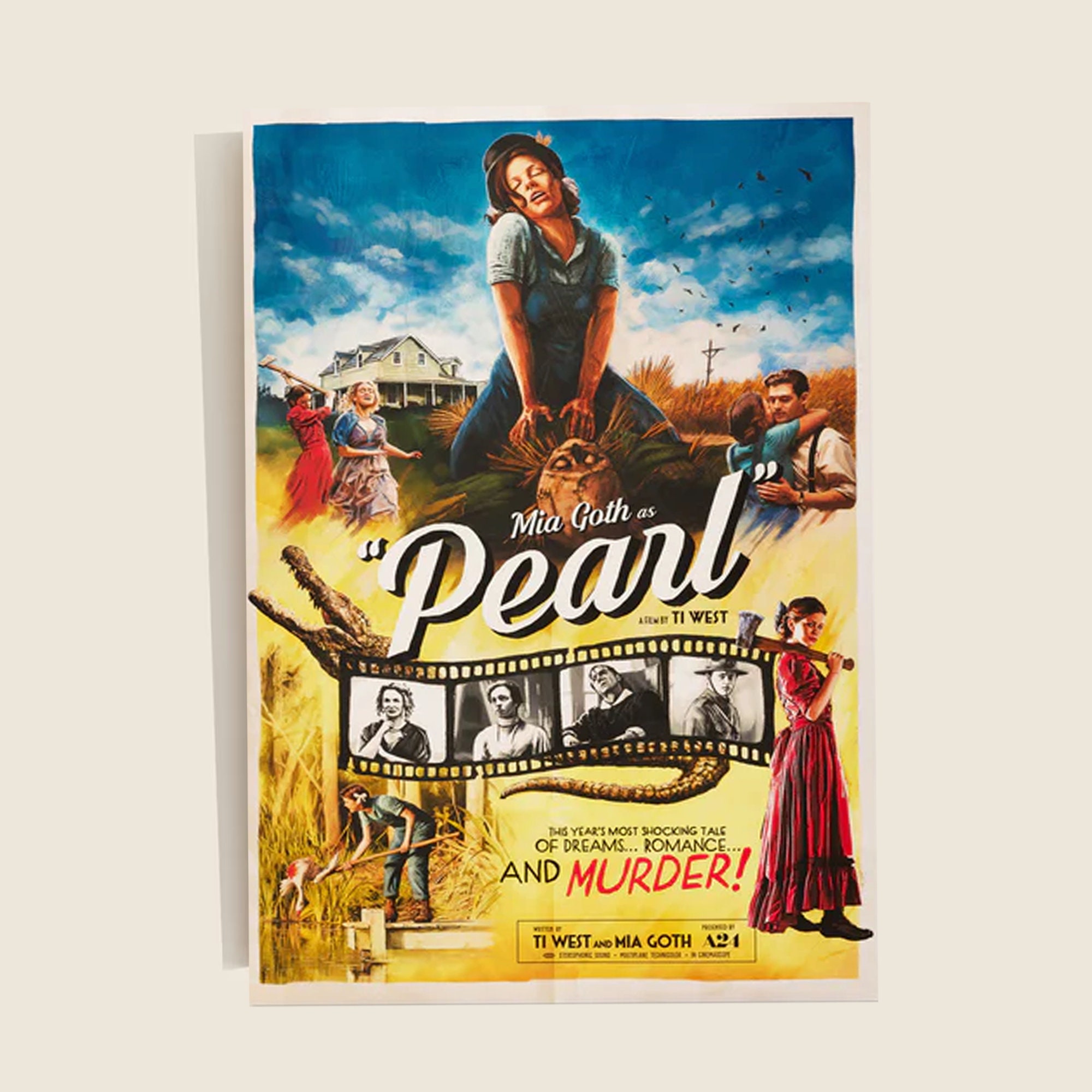 Vintage Design Pearl Horror Movie Poster, Pearl Poster sold by ...