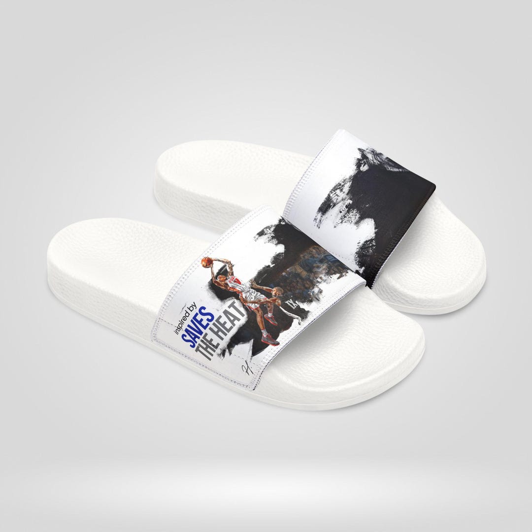 Unisex Vintage Sandals Custom Basketball Fan Footwear Strappy Slides ...