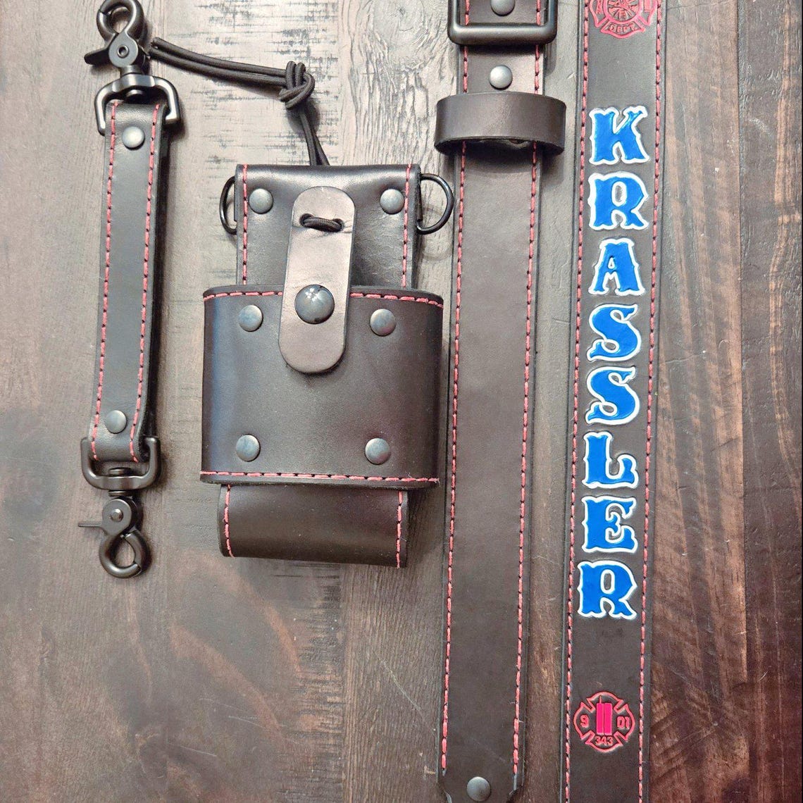 Custom Radio Strap and Holster W/everything Included! New Font!! - Etsy